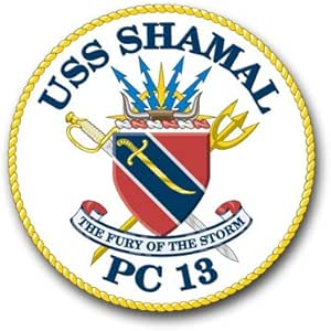 Amazon.com - US Navy Ship USS Shamal PC-13 Decal Sticker 3.8 ...