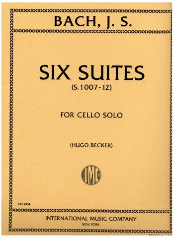 Bach, J. S., Six Suites for Cello Solo: Becker, Hugo: Amazon.com: Books