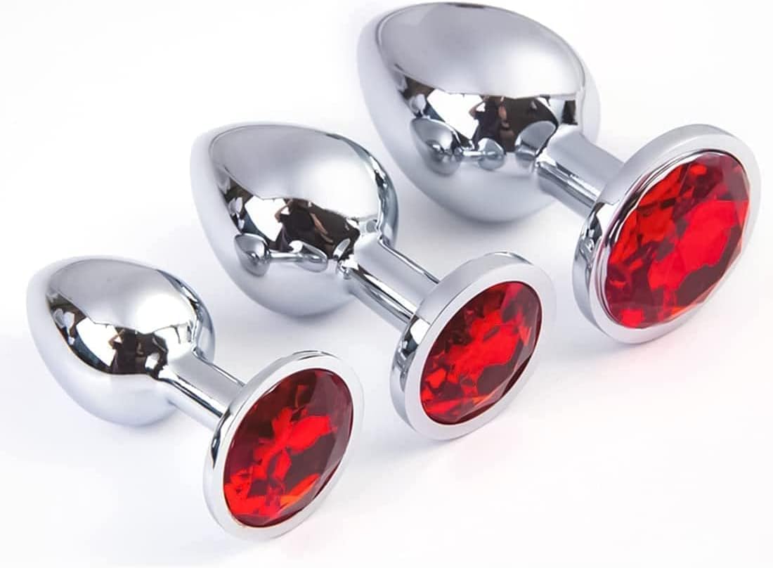 Buy 3 Pieces Expanding Plug Toys Stainless Steel Amal Plug Butt Toy ...