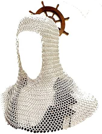Amazon.com: THOR INSTRUMENTS Medieval Armor Aluminum Chainmail Coif ...