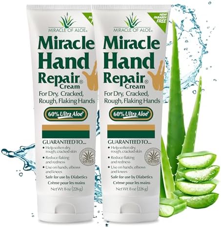 Amazon.com : Miracle Hand Repair Cream for Dry Cracked Hands 8 oz Best ...