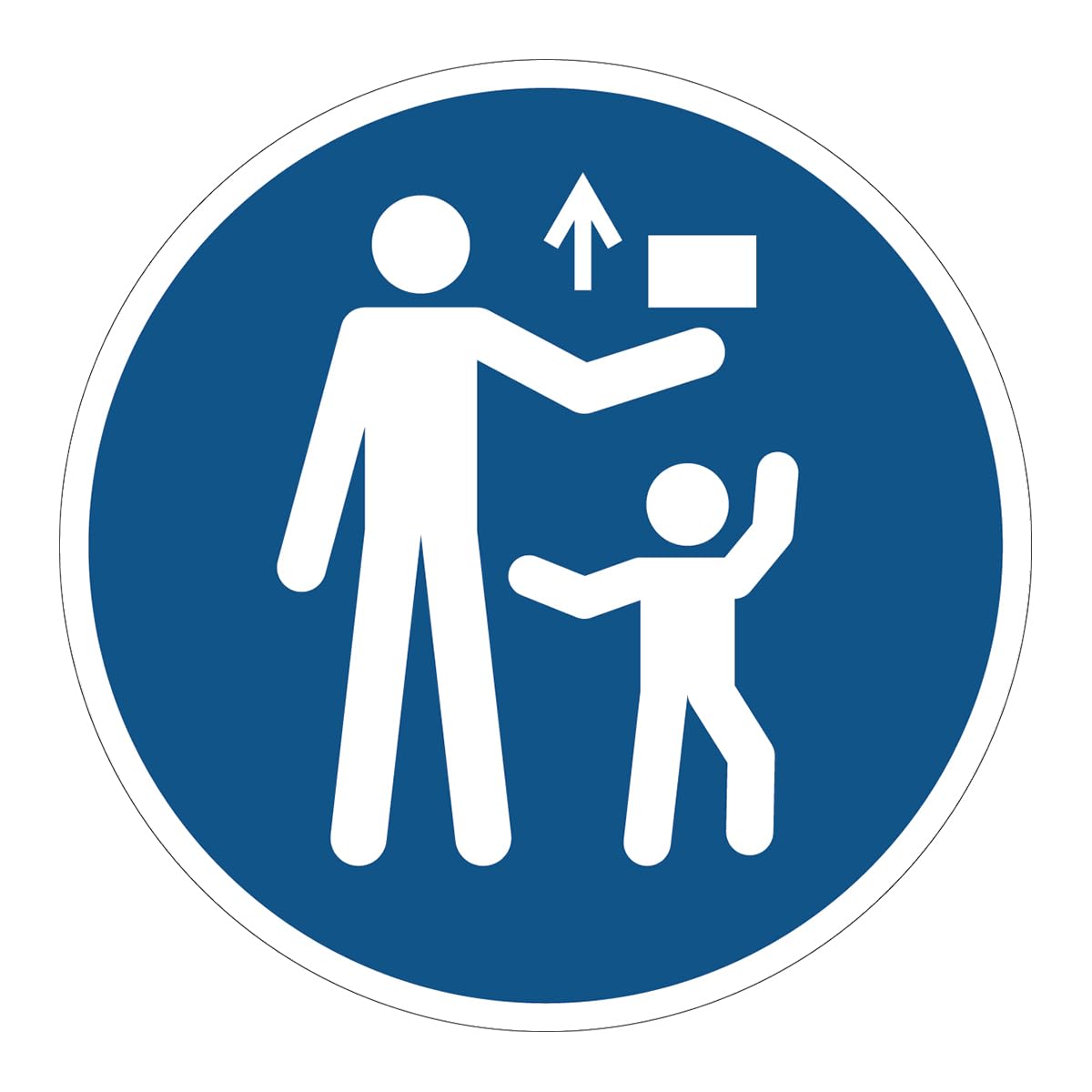 Mandatory NF ISO7010 Mandatory Mandatory Sticker – Round Laminated ...