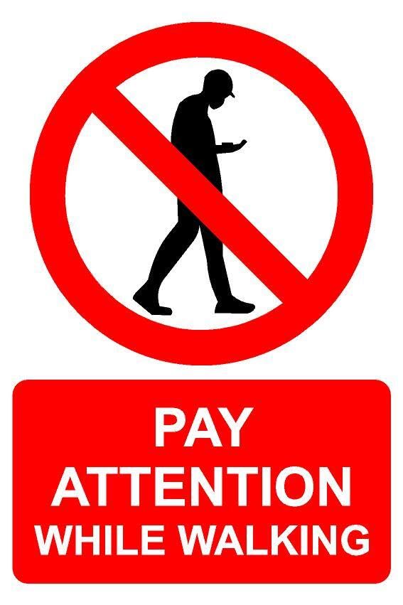 Walking Hang Signs