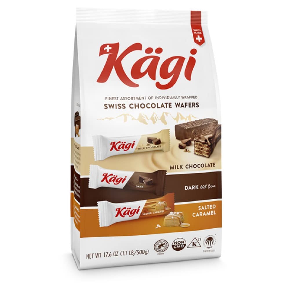 Kagi Swiss Chocolate Wafers Assortment Milk Chocolate Dark Chocolate ...