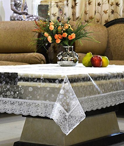 Buy Mahadev Furnishings Transparent 3D Design Center Table Cover 4 ...