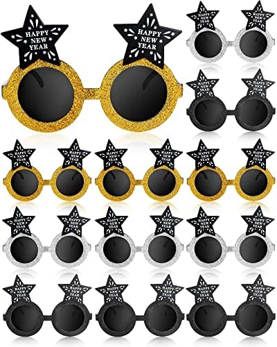 Amazon.com: 12 Pairs Happy New Year Sunglasses 2024 Happy New Year ...