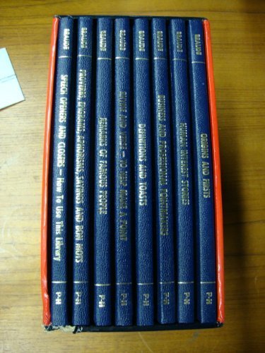 Jacob M. Braude's Complete Speaker's and Toastmaster's Library (8 ...