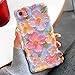 Amazon.com: rafamau Floral Case for iPhone 7/8/SE 2020/SE 2022, Curly Wave Frame Flower Phone ...
