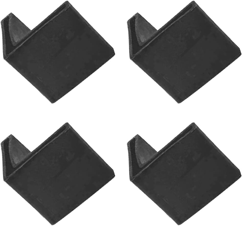 METALLIXITY Furniture Angle Iron Foot Pads(50mm/1.97") 4Pcs, Plastic L ...