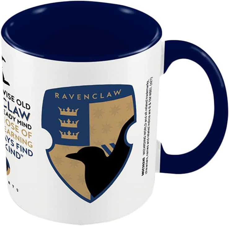 Harry Potter House Pride Ravenclaw Mug (One Size) (White/Navy/Brown ...