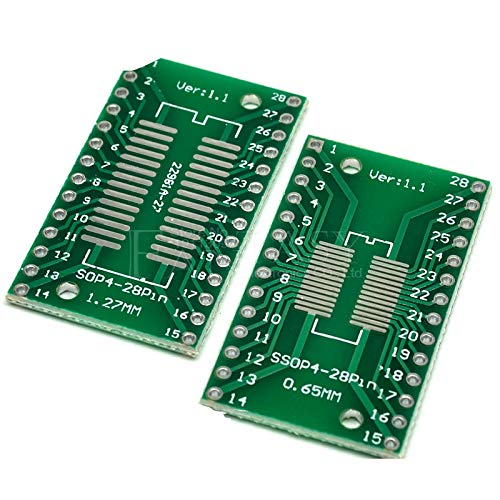 Amazon.com: 5PCS TSSOP28 SSOP28 SOP28 to DIP28 Transfer Board DIP Pin ...