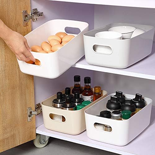 Pack of 5 Storage Baskets with Handle – Rectangular Home & Kitchen ...