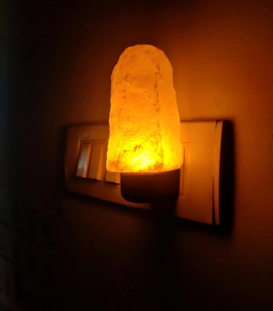 Buy Himalayan Rock Salt Lamp Created from Natural Salt Crystals, emits ...