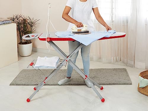 Amazon Basics X-Pres Ace - Large Foldable Ironing Board for Home with ...