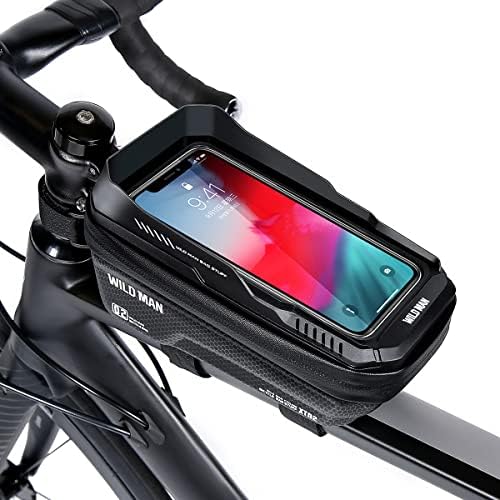 Amazon.com: ROCKBROS Bike/Bicycle Phone Front Frame Bag, Waterproof ...