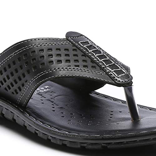 Buy Action Shoes Men's Black Slippers - 6 UK (40EU) (HPG-2811-BLACK) at ...