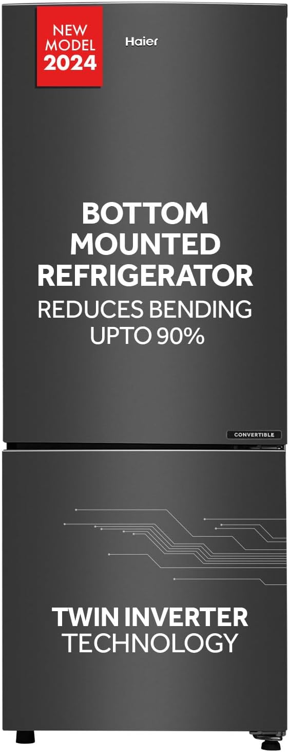 Haier 237 L, 3 Star, 8 In 1 Convertible, Twin Inverter Technology ...
