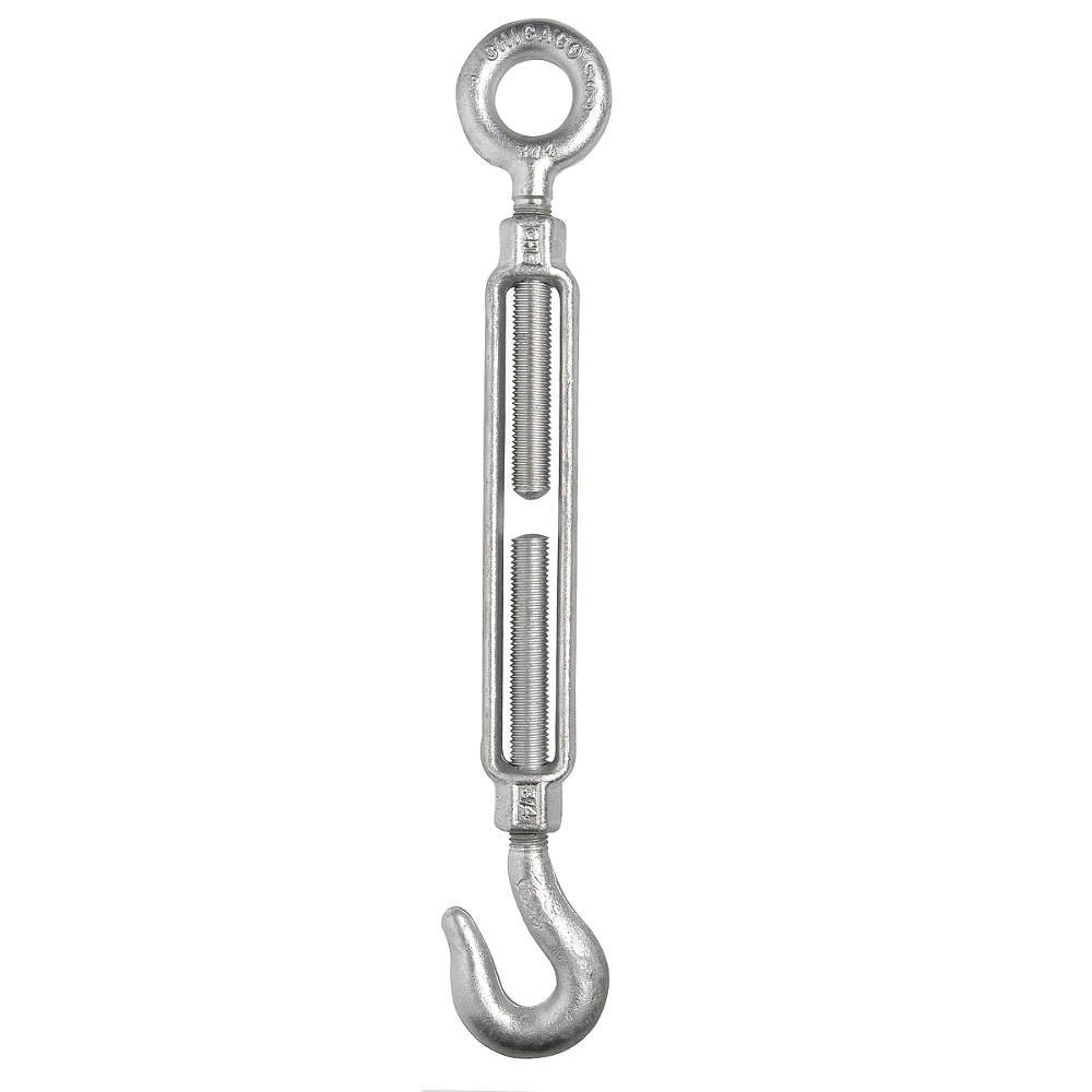 Chicago Hardware 01715 2 Carbon Hook And Eye Turnbuckle Galvanized Chicago Hardware 01715 2 Carbon Hook And Eye Turnbuckle Galvanized