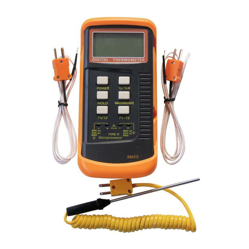 Buy DAZZLEEX K Type Thermocouple Sensor, Dual Channel K Type Digital ...