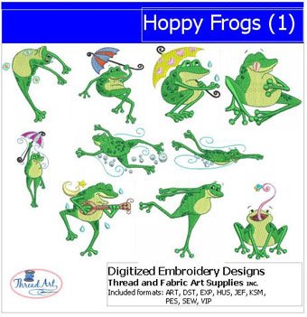 Frog Machine Embroidery Designs | Free Embroidery Patterns