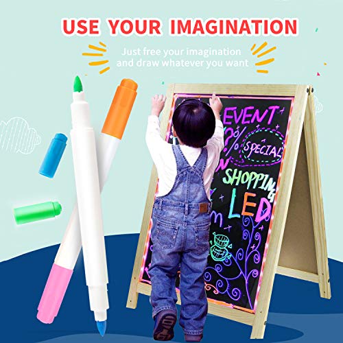 Snapklik.com : Dual Sided Neon Pens For Light Up LED Board, Neon ...