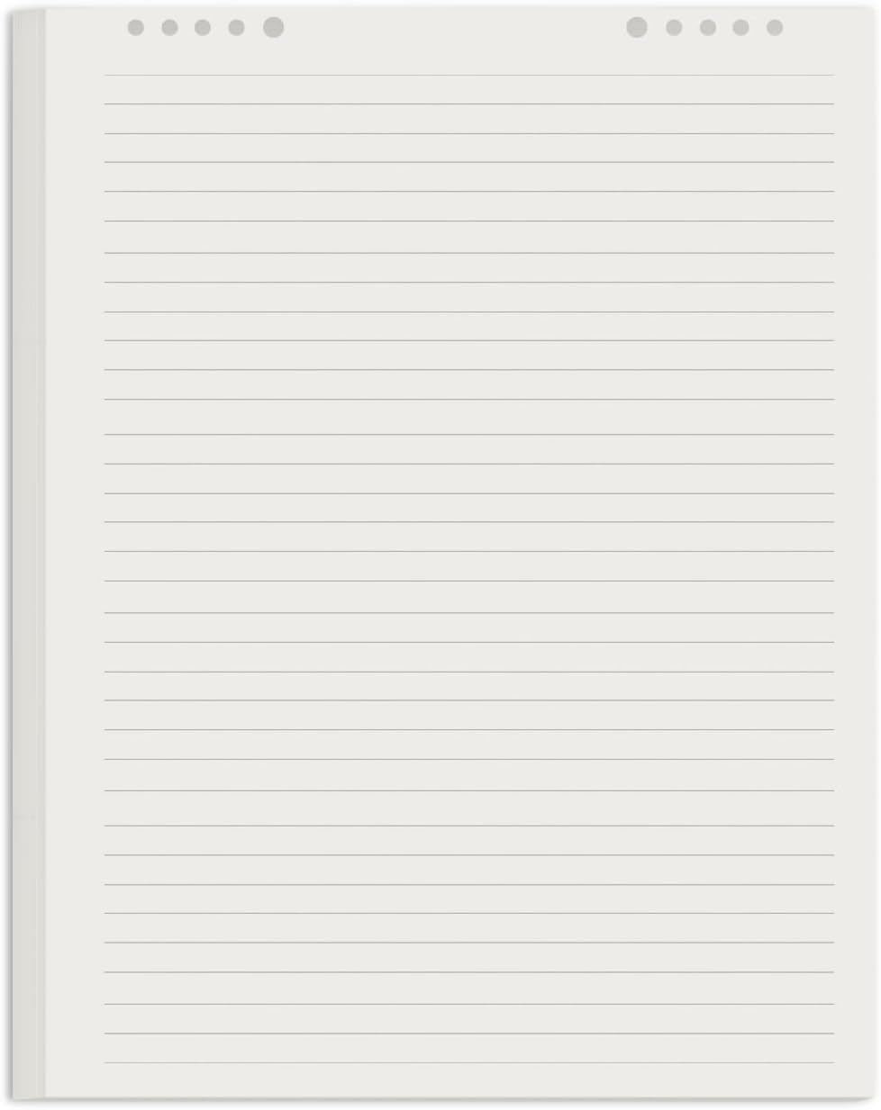 LIONSOUL A4 Refillable Spiral Notebook - 8.5" x 11" Top Bound Lined ...