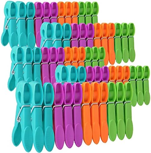lohey 60 Pack Clothes Pegs for Washing Line, Non Slip Washing Pegs ...