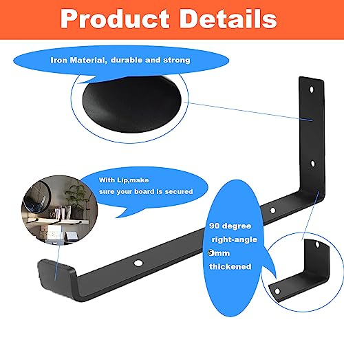 4 Pack Scaffold Board Shelf Brackets, Heavy Duty 5mm Shelf Brackets ...