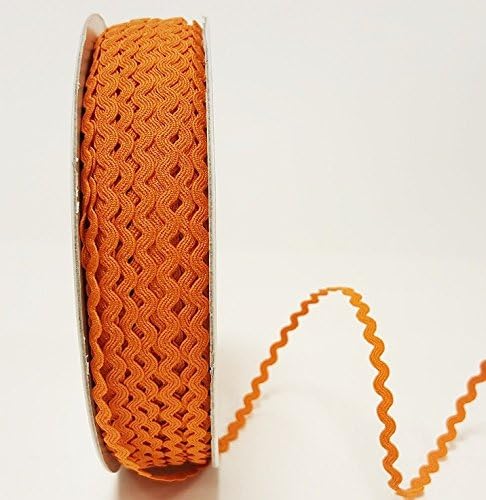 Bertie's Bows Orange 13mm RIC Rac Trim on a 3m Length (Cut from a roll ...