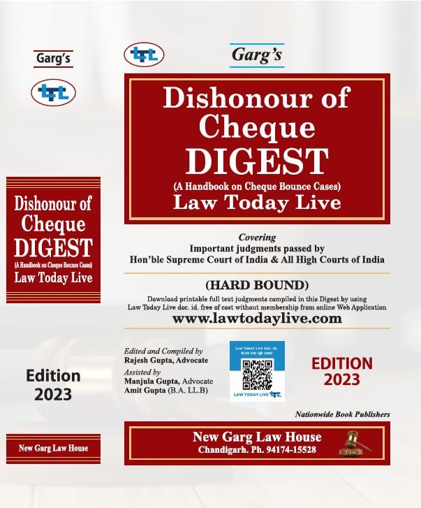 Buy Dishonour of Cheque Digest Law Today Live 2023 Edition Book Online ...