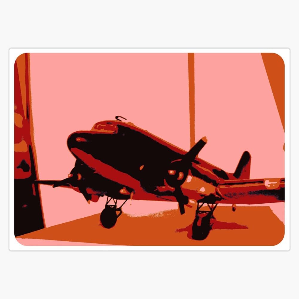 Douglas DC3 USAF Airplane Sticker Bumper Sticker Vinyl Decal 5"