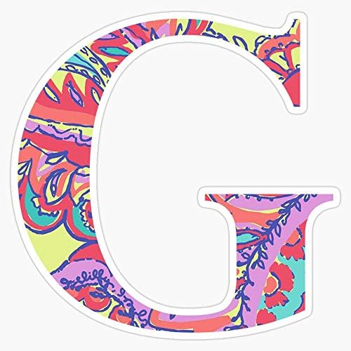 Amazon.com - The Letter G - Lily Style Vinyl Waterproof Sticker Decal ...