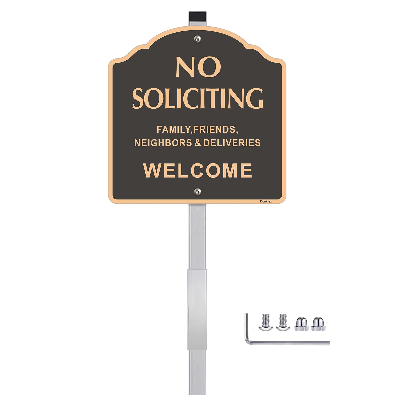 Amazon.com: Doninex No Soliciting Sign for House, Family, Friends ...
