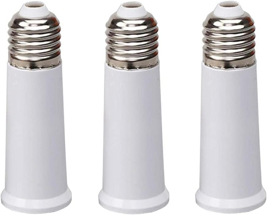 6-Pack Light Socket Extender Adapter, E27 to E26 E27 Screw Bulb Base ...