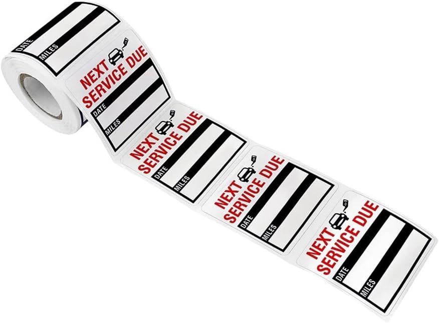 Amazon.com - 300PCS Oil Change Service Due Reminder Window Stickers,Oil ...