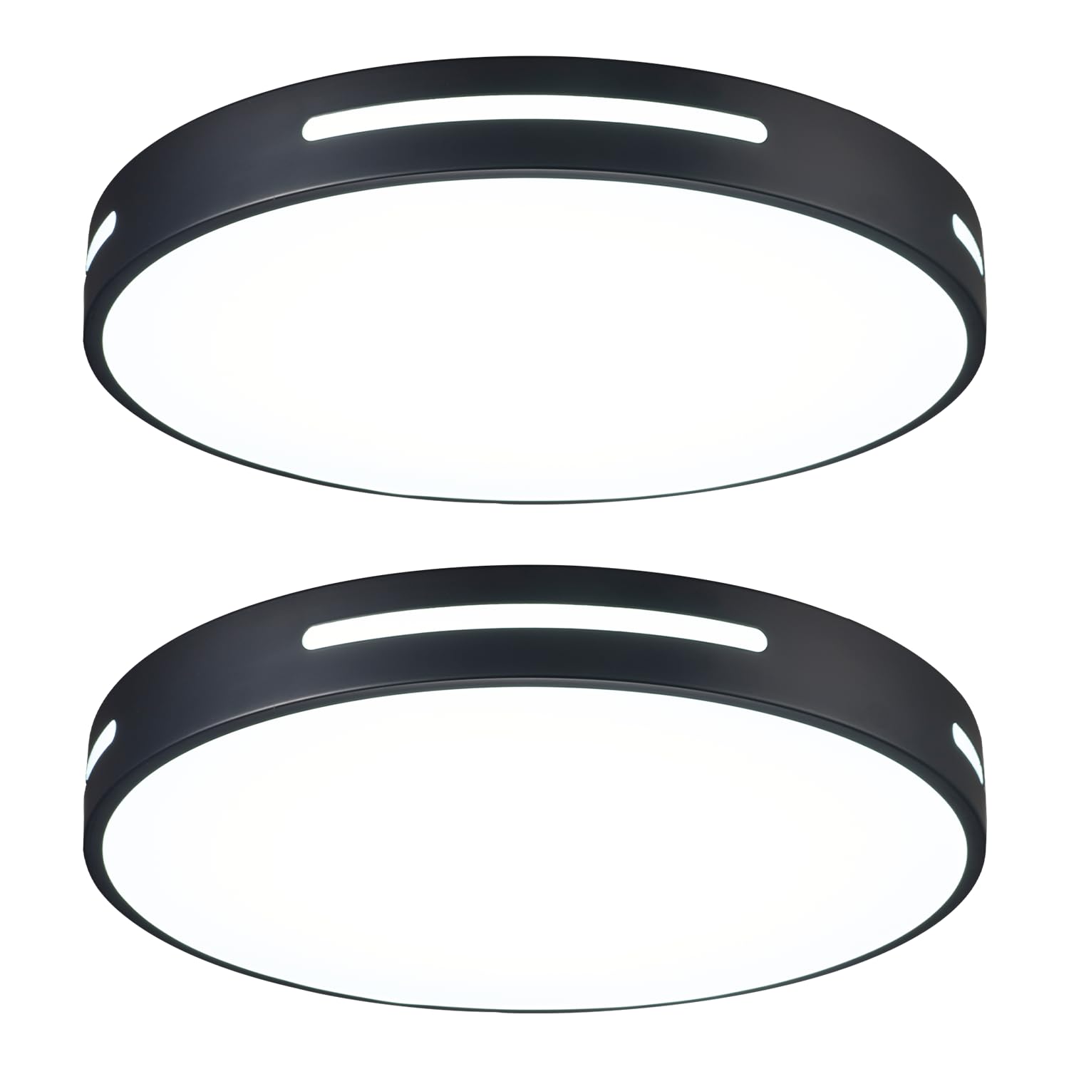 Wheatronic 15 inch LED Flush Mount Ceiling Light Fixture Set of 2, 36W ...