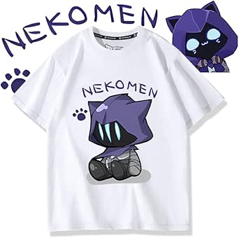 Amazon.co.jp: [PuPLum] ヴァロラント Tシャツ オーメン Omen ゲームグッズ VALORANT 可愛い nekomen カジュアル服 記念品 誕生日 コレクション ...