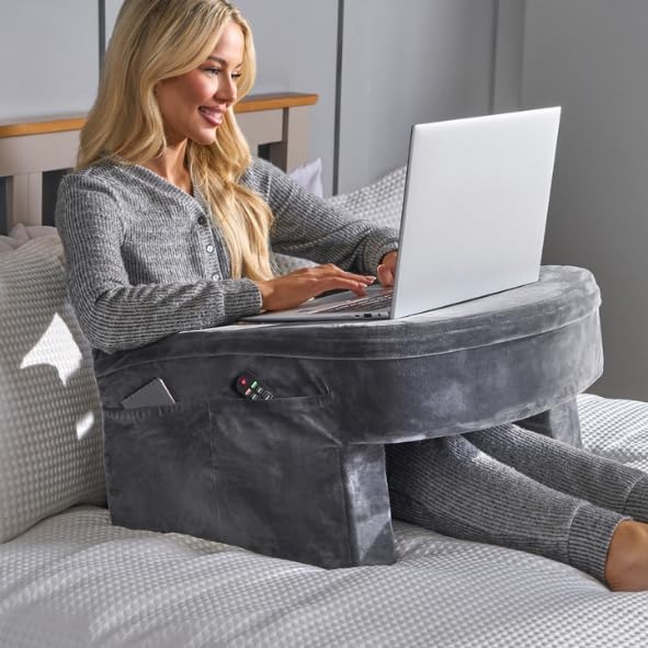 CUSHIO Lap Desk Pillow for Working on Laptop, Reading & Gaming ...