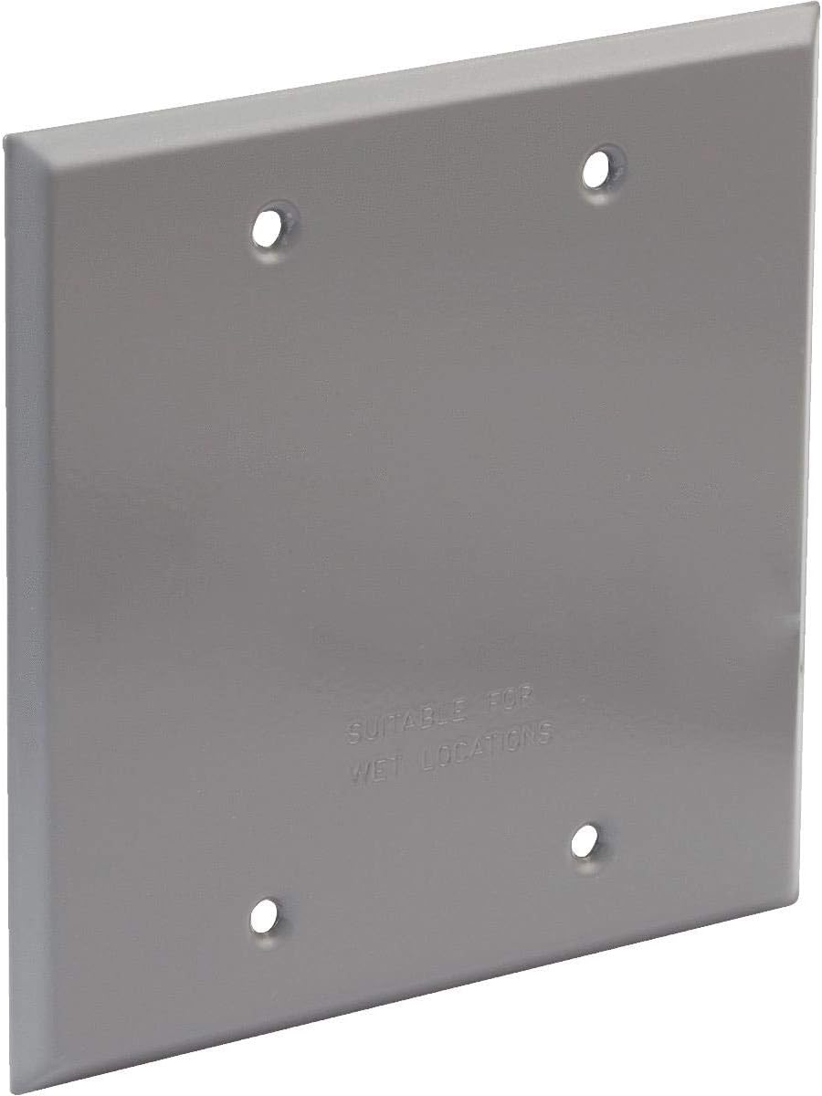 Do it Weatherproof Electrical Cover, GRAY OUTDOOR BLANK COVER ...