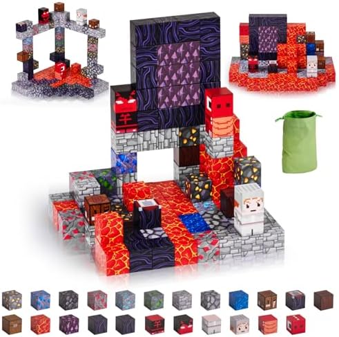 Amazon.com: Gleamkid 115PCS Magnetic Blocks - Building Toys for Boys ...