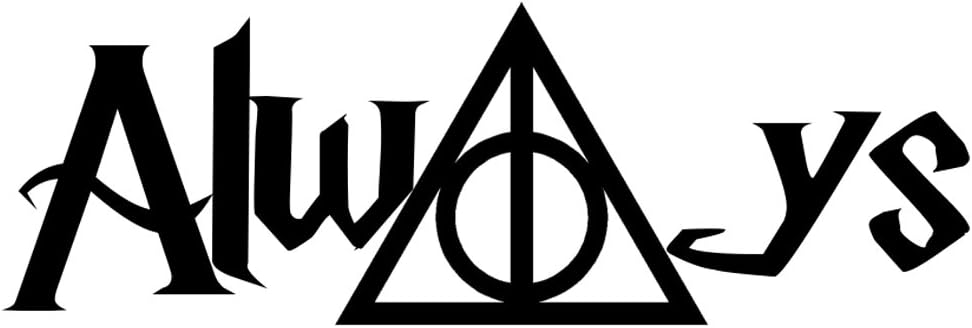 Amazon.com - HP Always Severus Snape 6" Vinyl Sticker Car Decal (6" Black)