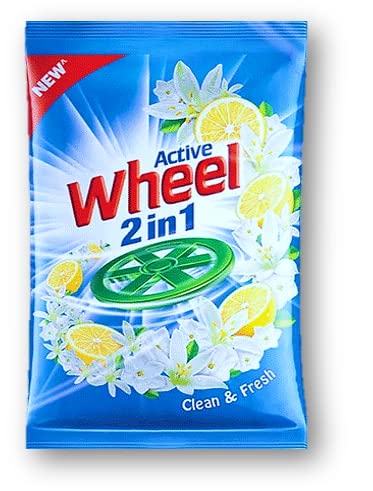 Wheel Active 2 In 1 Detergent Powder 1Kg Unique : Amazon.in: Health ...