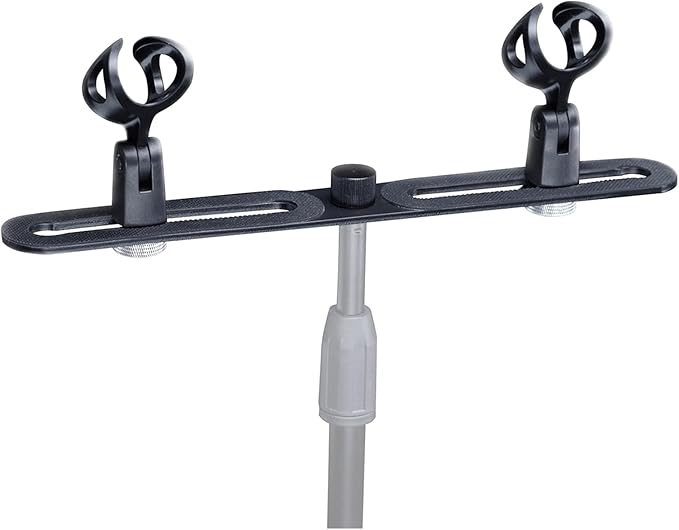 Amazon.com: double mic holder Stereo bar Array Spacing Microphone Mount ...