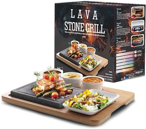 Amazon.com: Artestia Cooking Stones for Steak Stones Sizzling Hot Stone ...