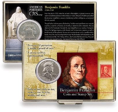 Amazon.com: Benjamin Franklin Coin and Stamp Set : Collectibles & Fine Art