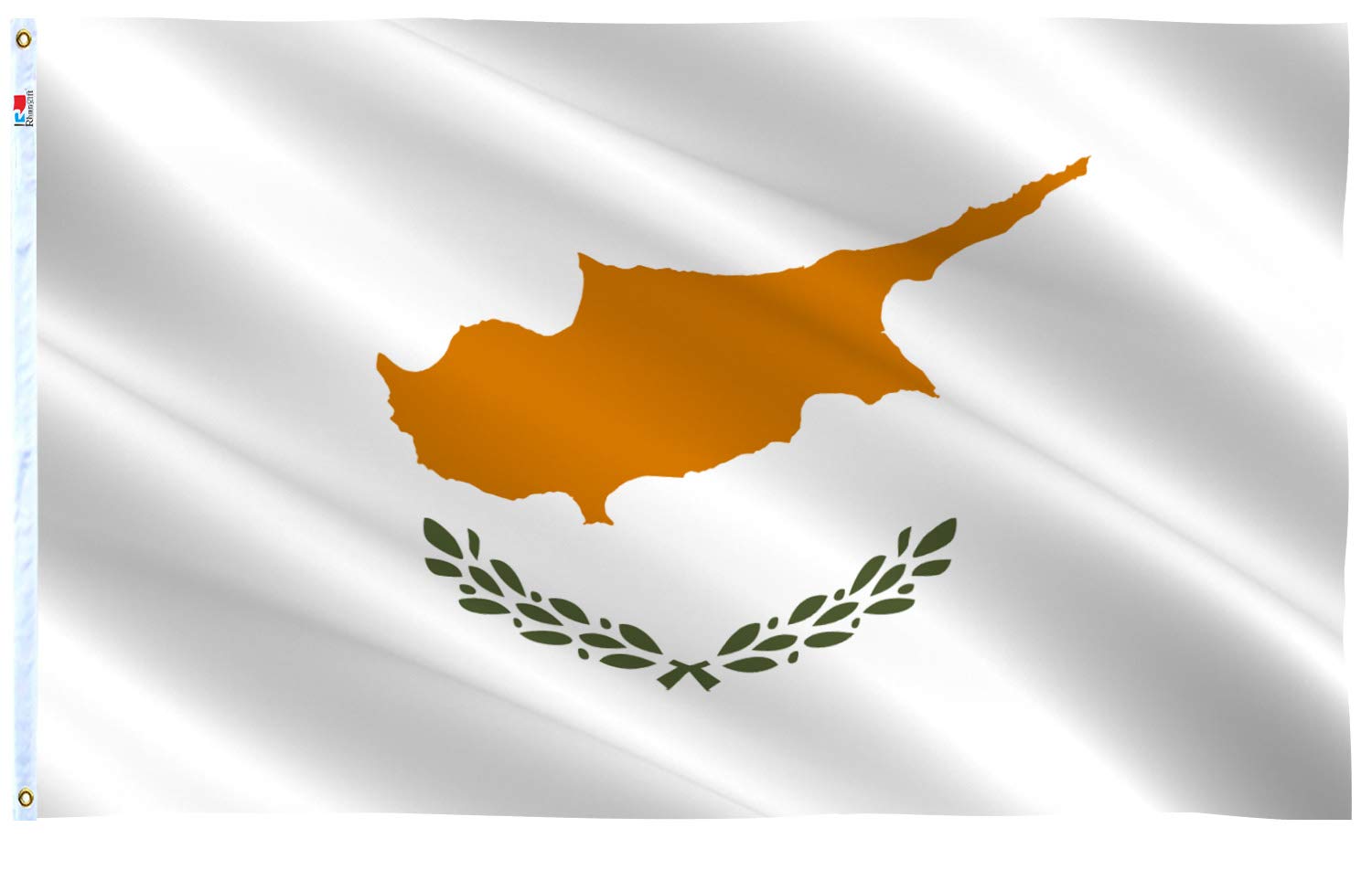 Snapklik.com : Cyprus Flag 3x5 Ft Large, Moderate-Outdoor Both Sides ...