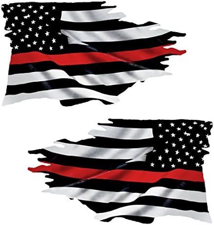 Amazon.com: 3.6in. Thin Red Line Fireman's Axe - Tattered American Flag ...