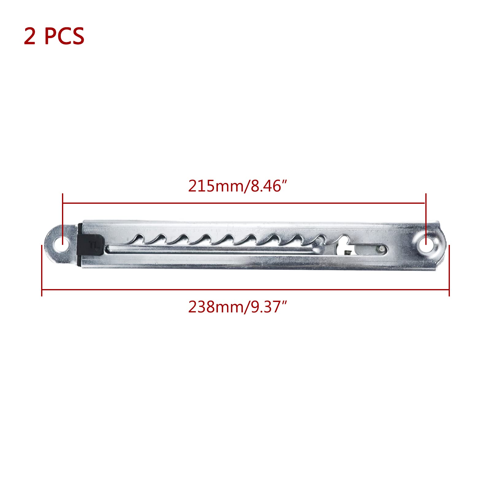 Snapklik.com : KUMGROT 2 Pcs Adjustable Lifting Rod Hinge 10 Gear ...