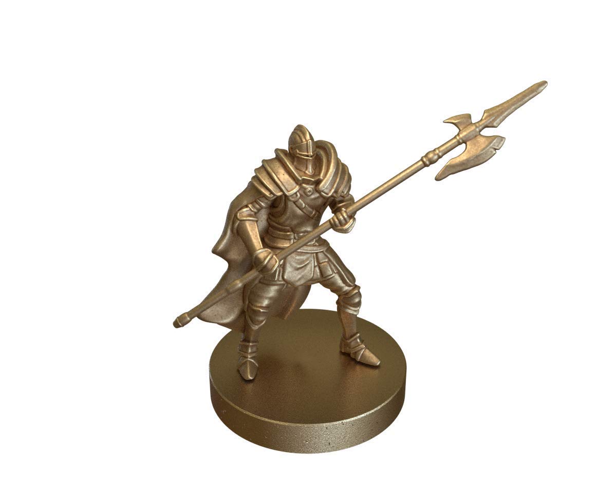 Amazon.com: Paladin with Halberd in Premium Ancient Bronze Metal ...