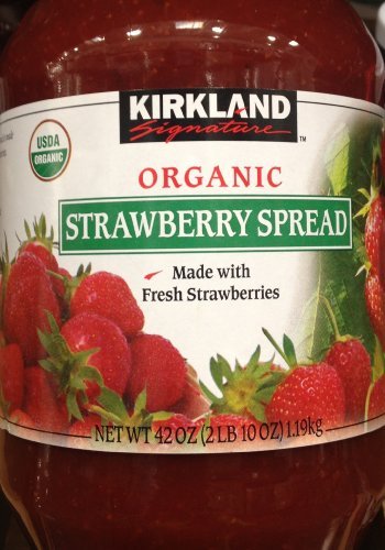 Amazon.com: Kirkland Signature Organic Strawberry Spread - 42 Oz (2lb ...